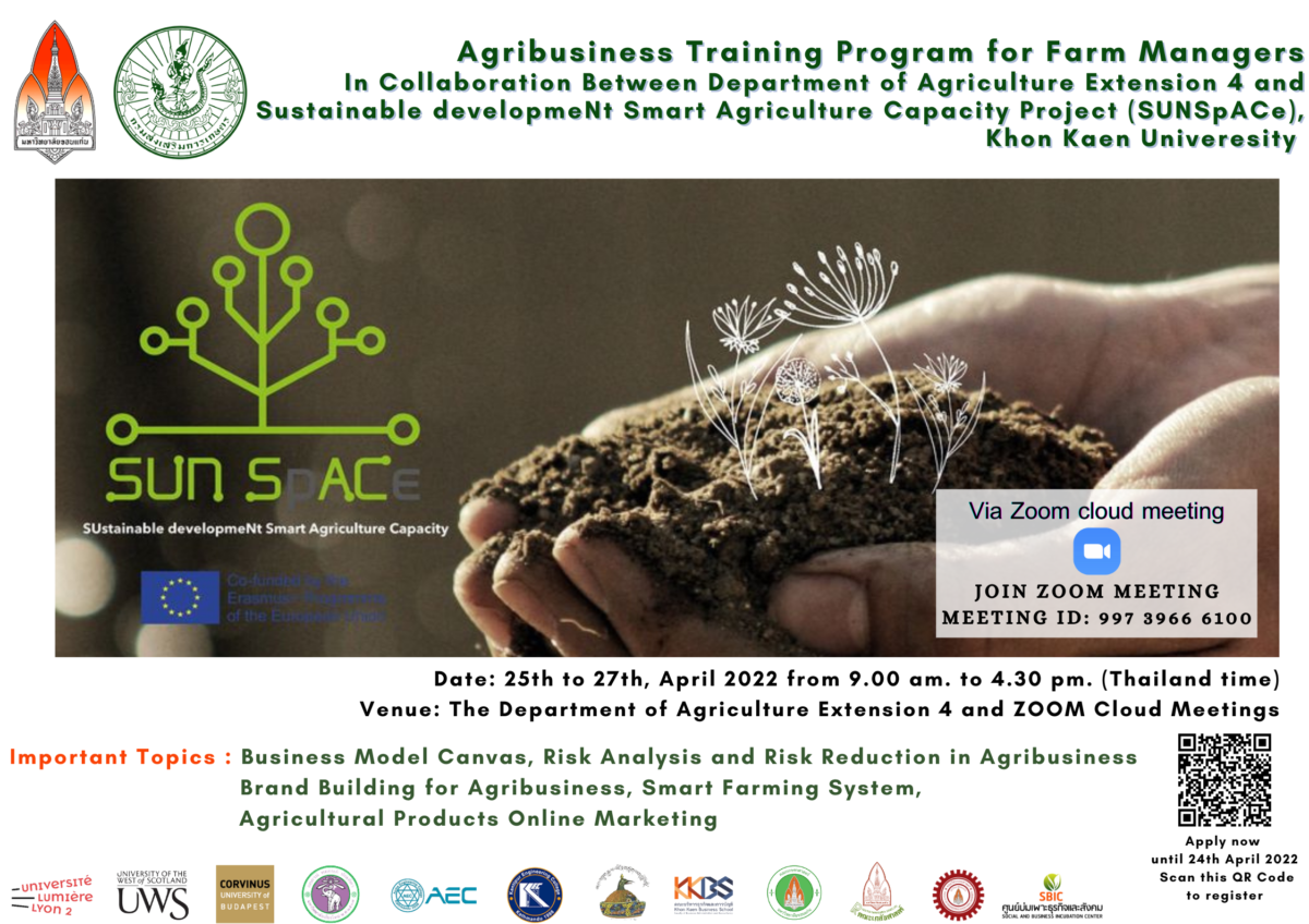 KKU Training program for Farm Managers – SUNSpACe